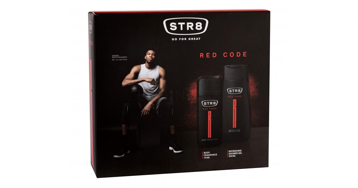 STR8 Red Code Dárková kazeta deodorant 75 ml + sprchový gel 250 ml ...