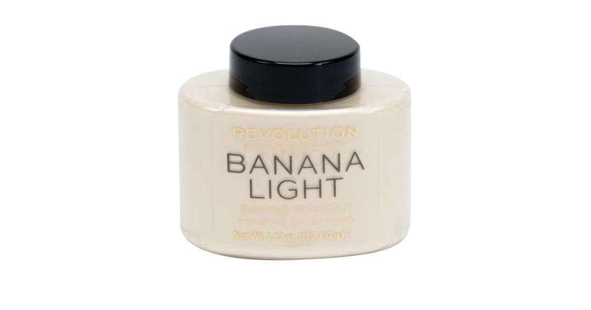 Makeup Revolution London Baking Powder Pudr pro ženy 32 g Odstín Banana ...