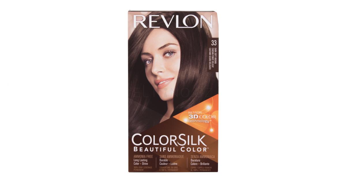 Revlon Colorsilk Beautiful Color Barva na vlasy pro ženy 59,1 ml Odstín 33 Dark Soft Brown ...