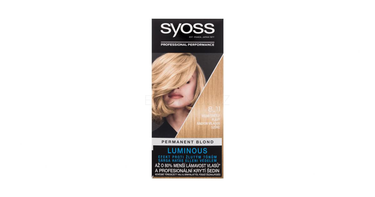 Syoss Permanent Coloration Permanent Blond Barva na vlasy pro ženy 50 ...