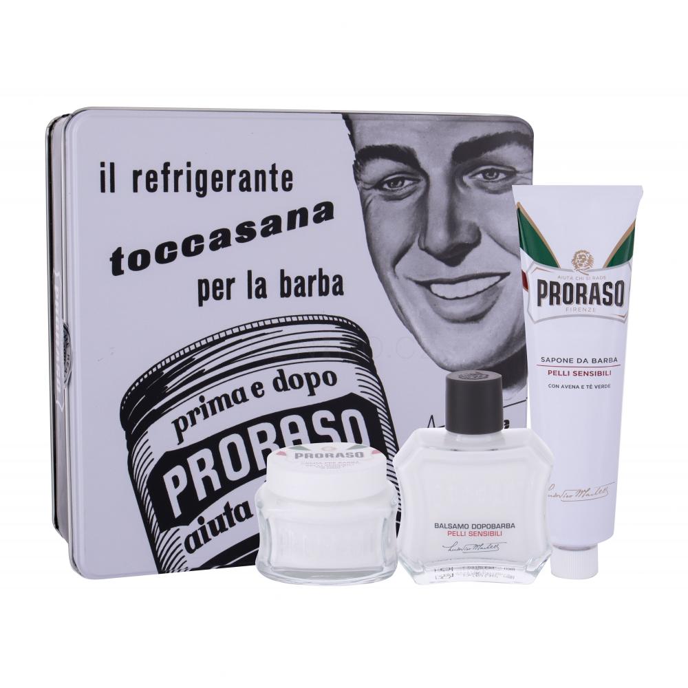 PRORASO White After Shave Balm Kit Dárková kazeta balzám po holení 100 ...