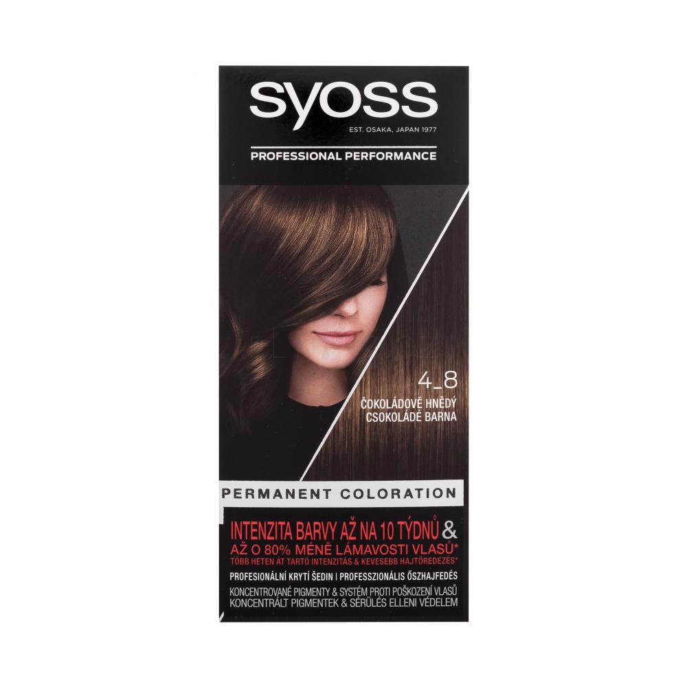 Syoss Permanent Coloration Barva na vlasy pro ženy 50 ml Odstín 4-8 ...