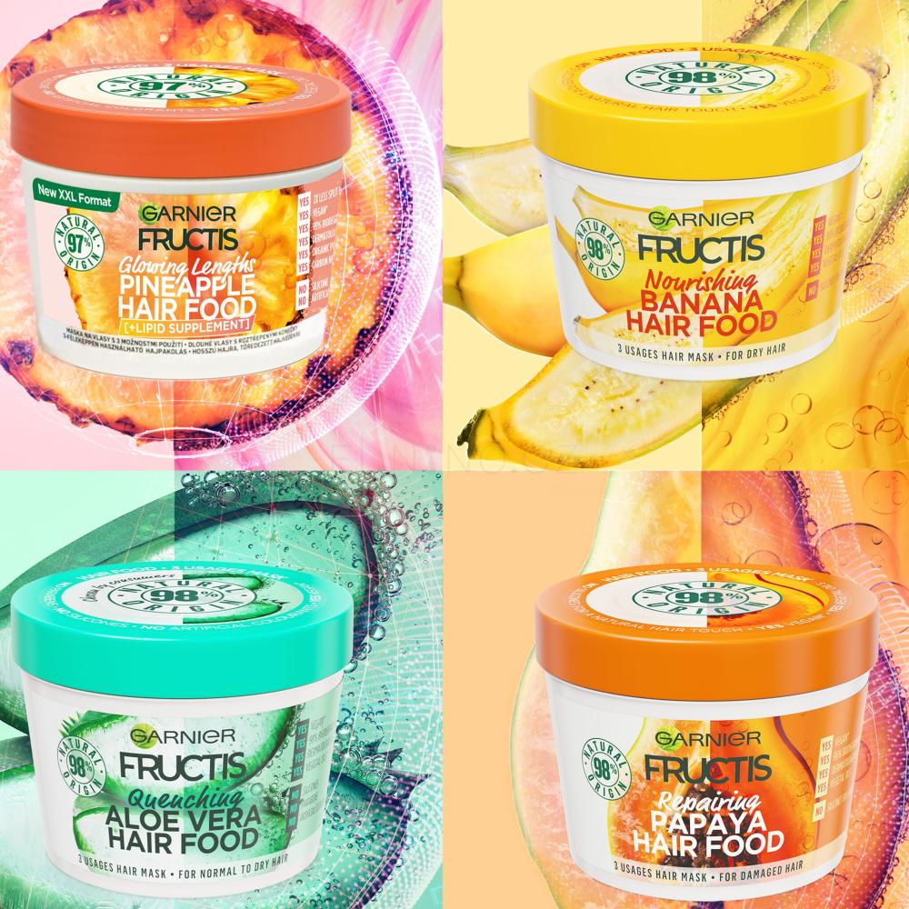 Garnier Fructis Hair Food Pineapple Glowing Lengths Mask Masky na vlasy ...