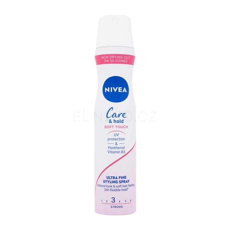 Nivea Care & Hold Soft Touch Ultra Fine Styling Spray Lak na vlasy pro ...