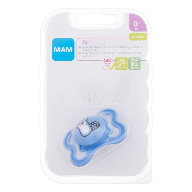 MAM Air Silicone Pacifier 0m+ Beaver Dudlík pro děti 1 ks | ELNINO.CZ